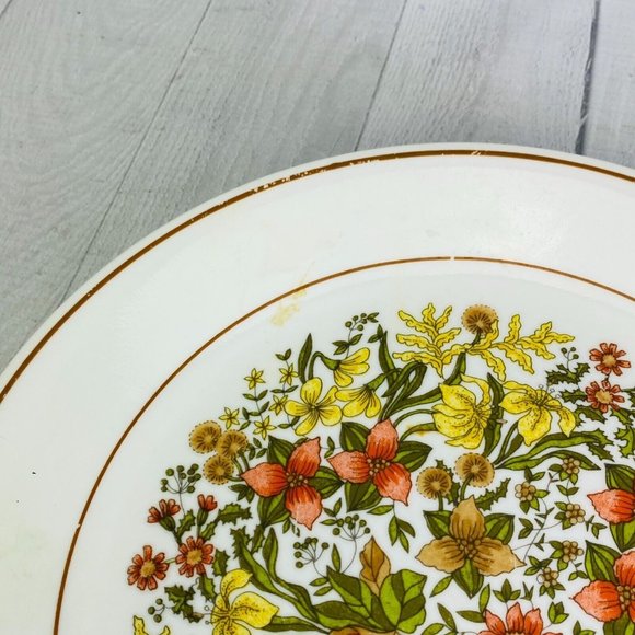 Corelle | Dining | Corelle Indian Summer White Orange Yellow Floral 25 ...